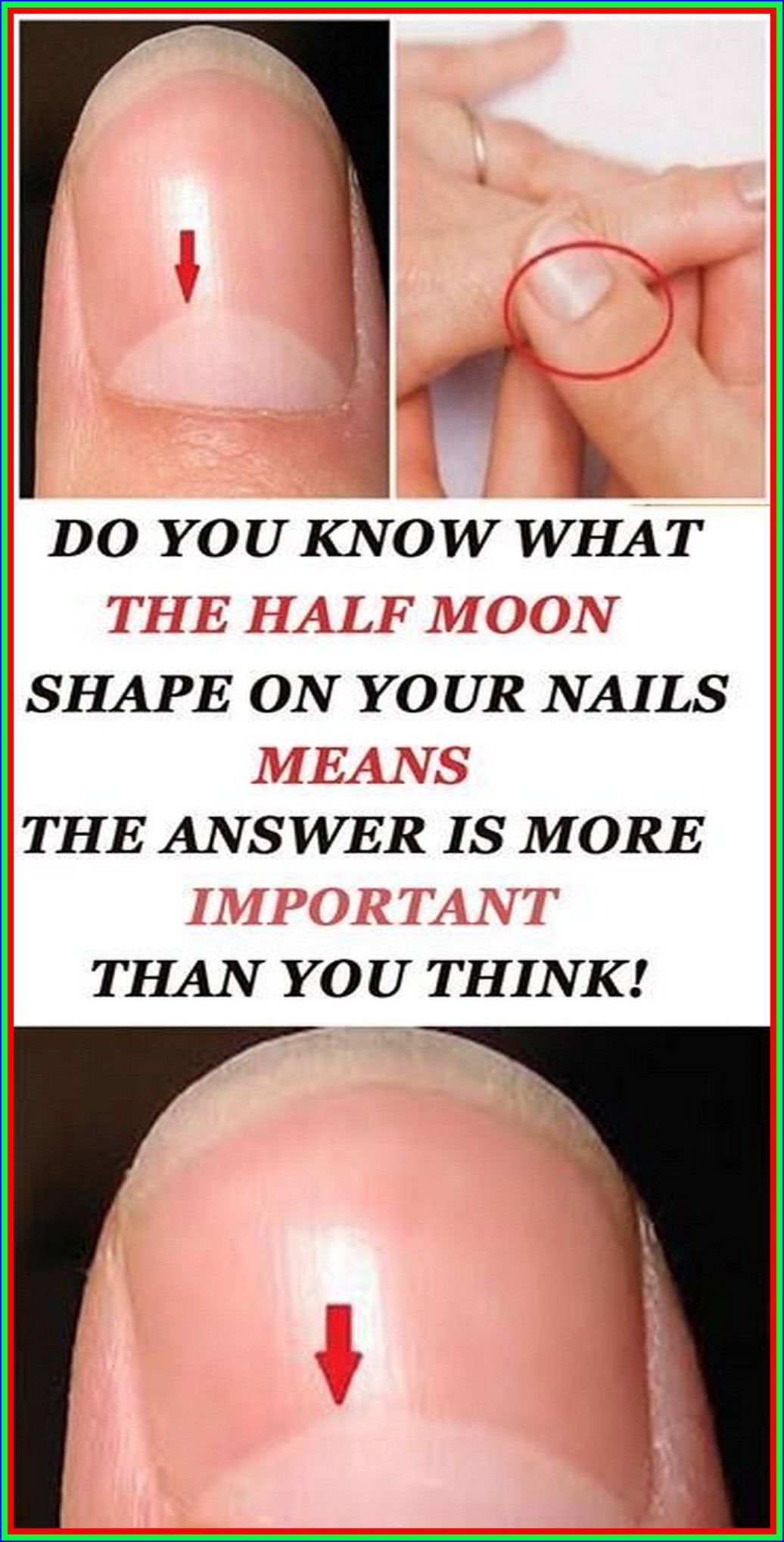 Do You Know What The Half Moon Shape On Your Nails Means The Answer Is ...